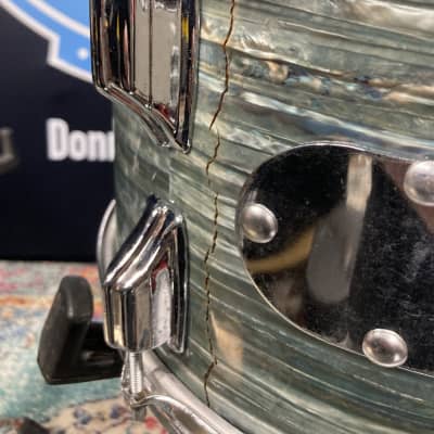 Rogers 8x12" Holiday Tom Tom Late 1960s - Blue Strata Pearl | Reverb