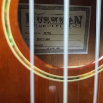 Bushman Jenny Soprano Ukulele 2005 with Hard Case | Reverb