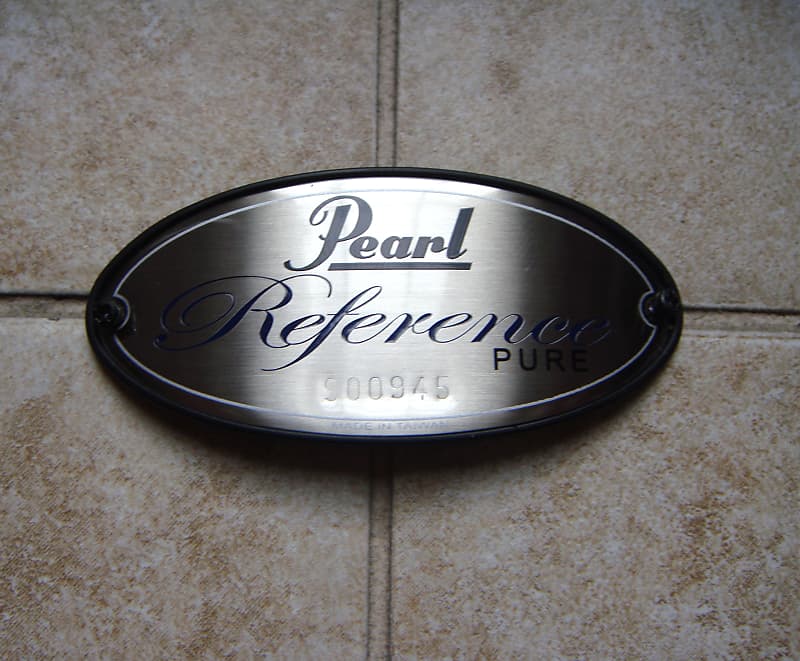 Pearl Reference Pure badge for wood shell snare tom drums | Reverb