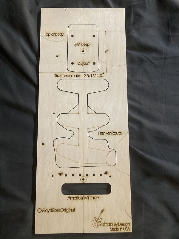 Frankenstrat Router Template EVH | Reverb