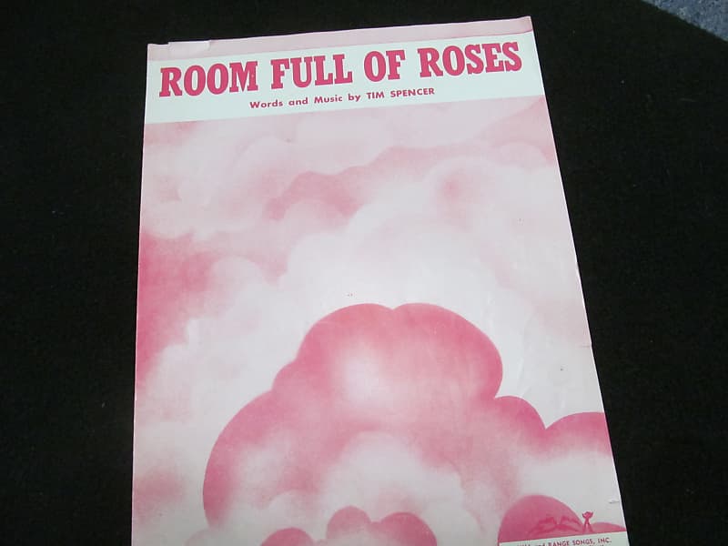Room Full Of Roses 1949 Sheet Music Tim Spencer | Reverb