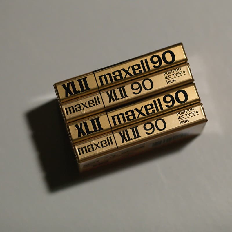 4 Sealed Maxell XLII 90 Black Magnetite Cassette Tapes | Reverb