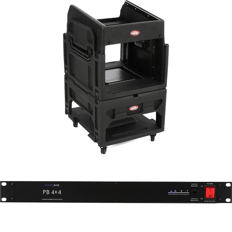 SKB 1SKB19-R1208 12U Top / 8U Bottom Gig Rig Mixer Rack Case | Reverb