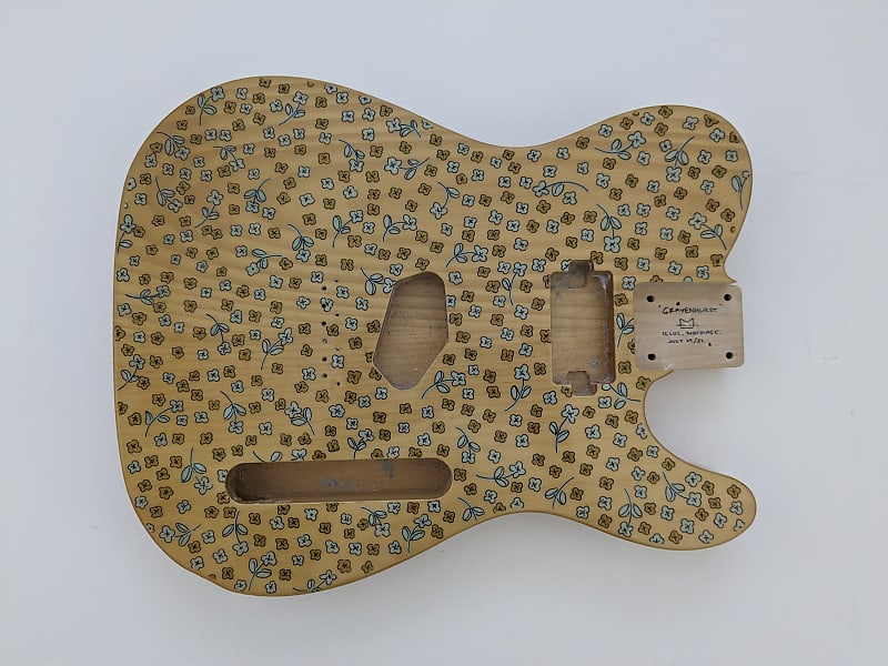 Mathias Chau Telecaster Body "Gravenhurst" Art | Reverb