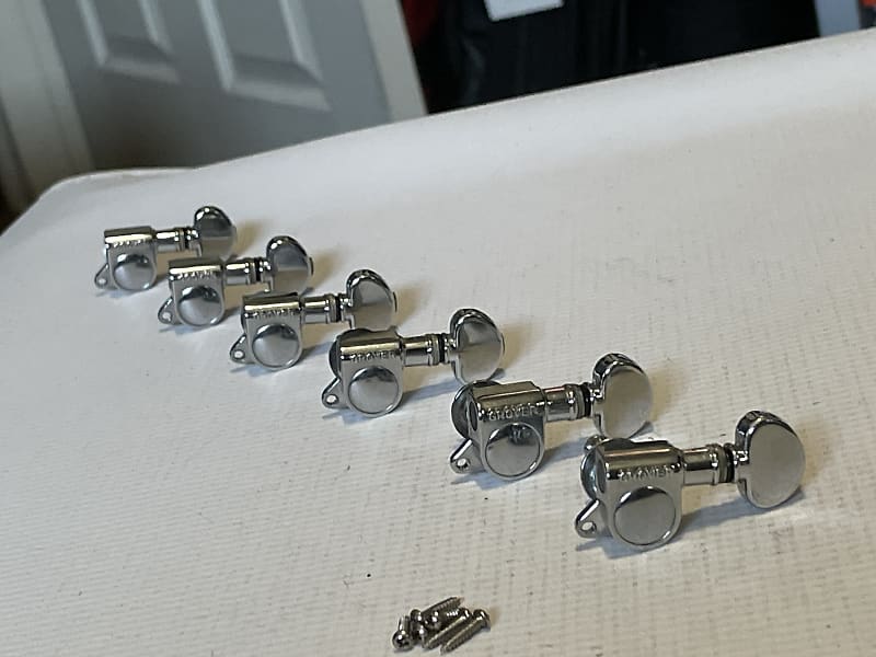 1980's Grover Mini Rotomatic Chrome Right Hand Tuners Tuning | Reverb