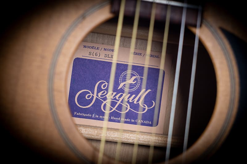 Seagull S6 Original Dlx Blue Label Acoustic Guitar | Reverb