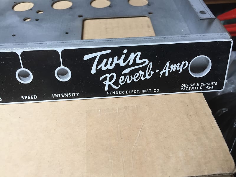 Twin Reverb Amp Chassis, Faceplate and Backplate set Fender | Reverb