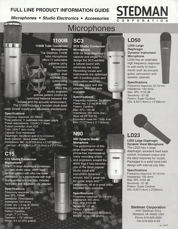 Stedman -Full Line Product Information Guide Promotional Cut | Reverb