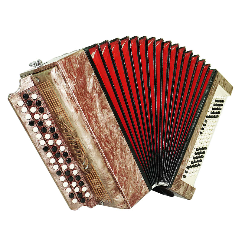 Russian Bayan Tulskiy, Vintage Chromatic Button Accordion, | Reverb