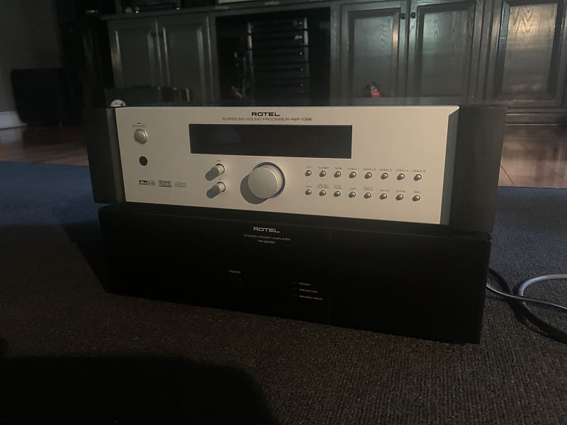 Rotel RSP 1068 Processor and RB 980BX AMP Black | Reverb