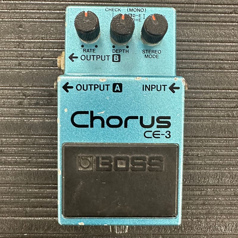 Used 1982 Boss CE-3 Chorus Black Label MIJ w/ACA Power | Reverb