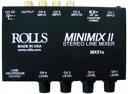 Rolls MX51S MiniMix II Stereo Line Mixer | Reverb
