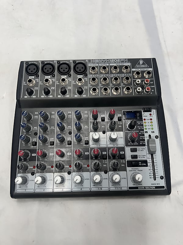 Behringer Xenyx 1202FX Mixer, 12 Channel/Effects | Reverb