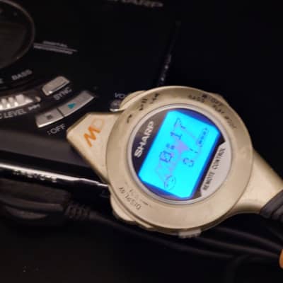 Rare Sharp MiniDisc Player #MD-MT821 BLACK rebuilt with new | Reverb