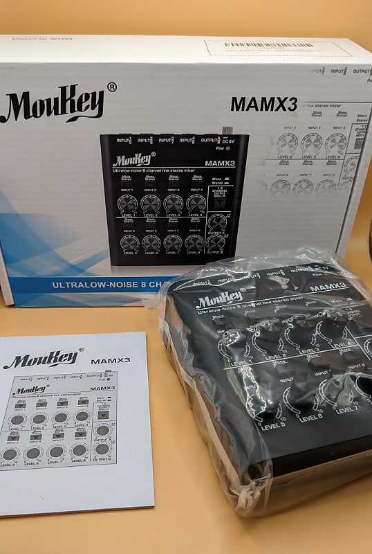 Moukey Ultra Low-Noise 8-Channel Line Mixer | Reverb