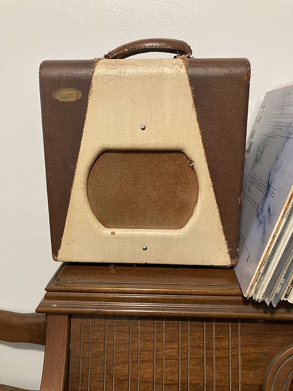 Supro (Valco) Spectator 1954 - Brown/Tan Leather | Reverb