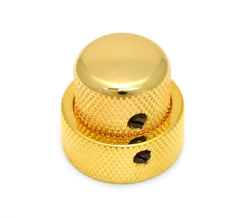 MK-0137-002 Gold Concentric Stacked Knob 2-Piece '62 Jazz | Reverb