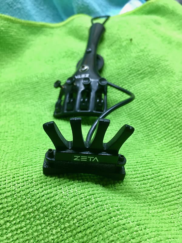 Zeta Electric Violin Bridge Pickup with volume control. Works | Reverb