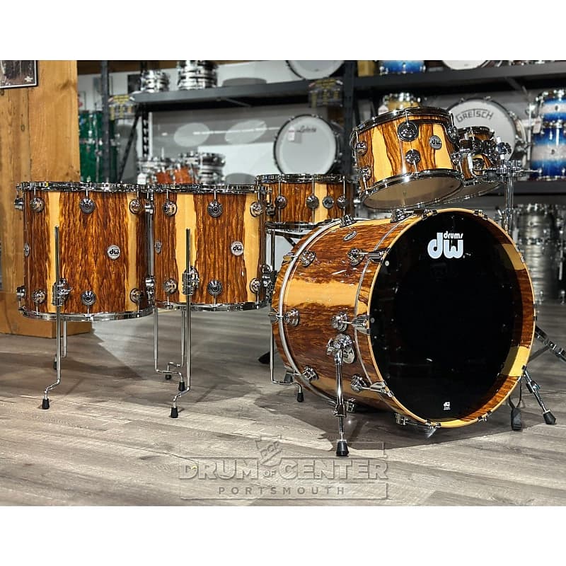 DW Collectors Standard Maple 6pc Drum Set Exotic Chechen | Reverb