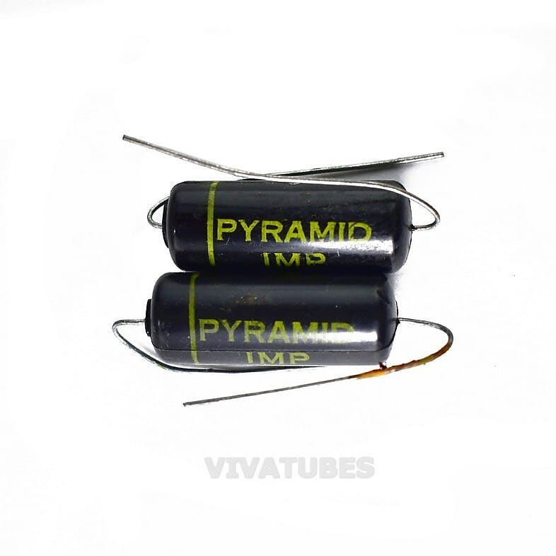 Lot of 2X. Vintage Pyramid 'IMP' Axial Oil Capacitor | Reverb UK
