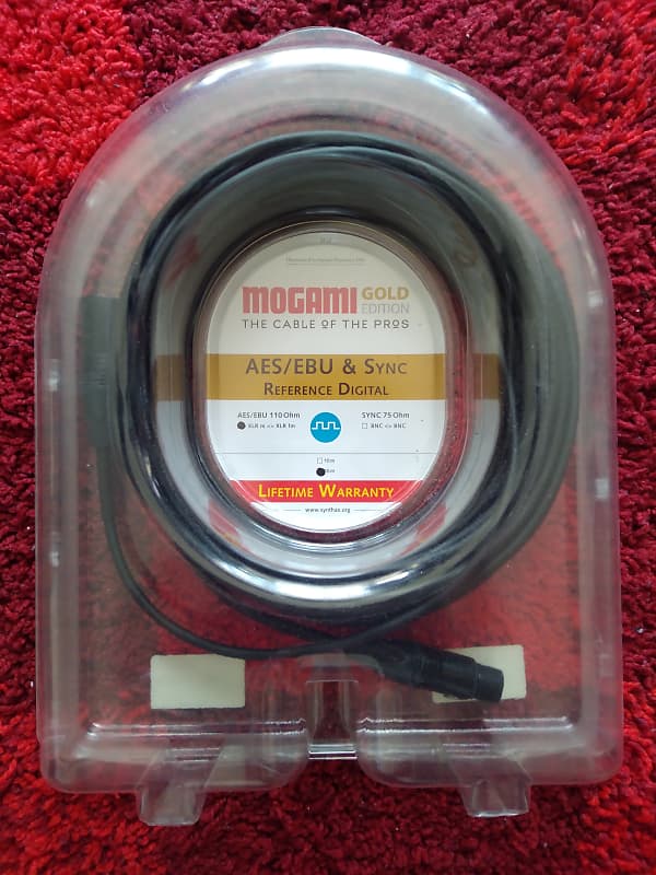 Mogami AES/EBU Cable , 20 m Gold Series, XLR-f > XLR-m | Reverb Italia