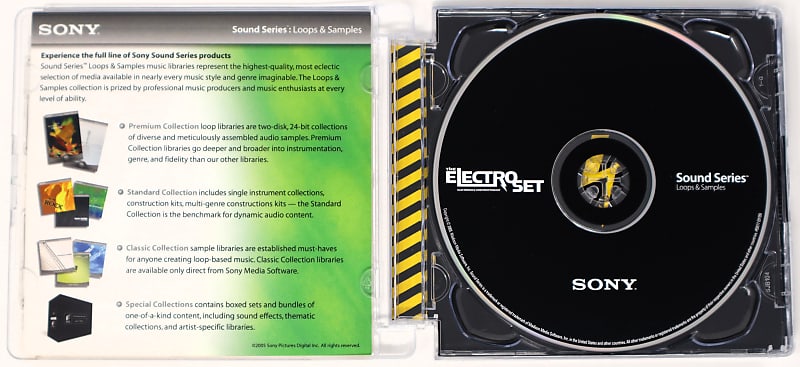 Sony Sound Series The Electro Set Sample Library/Sound | Reverb UK