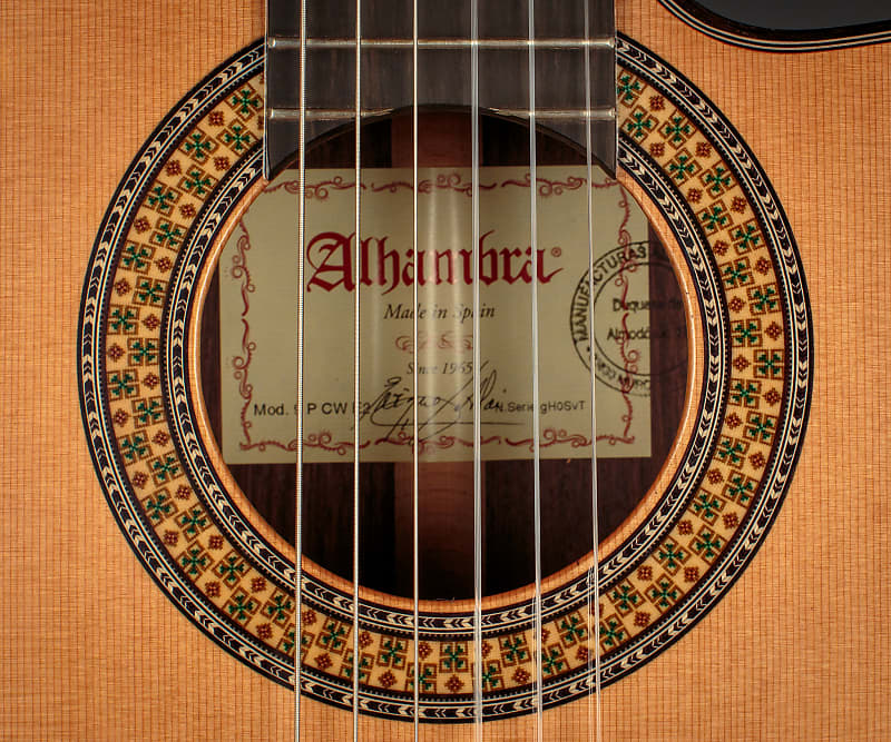 Alhambra 9P CW E8 - Cutaway Classical Guitar w/ Fishman Flex | Reverb