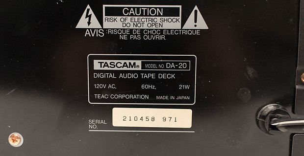 Tascam Teac Professional Division DA-20 Digital Audio | Reverb Canada