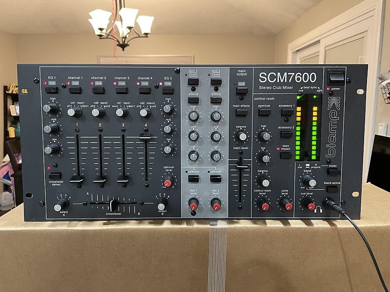 BIAMP SCM7600 STEREO CLUB DJ MIXER SCM 7600 MADE IN USA | Reverb