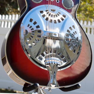 Wood Body Dobro Resonator Guitar - Single Cone Spider Bridge | Reverb