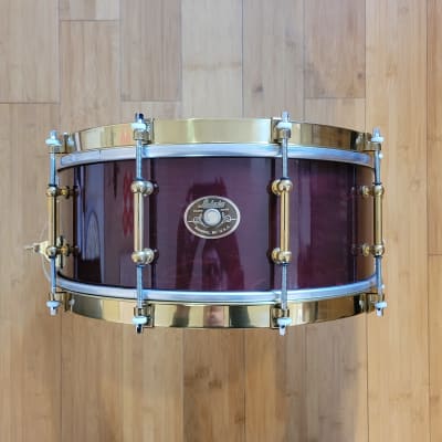 Ludwig L2004 95th Anniversary 5x14" Solid Maple Snare Drum | Reverb UK