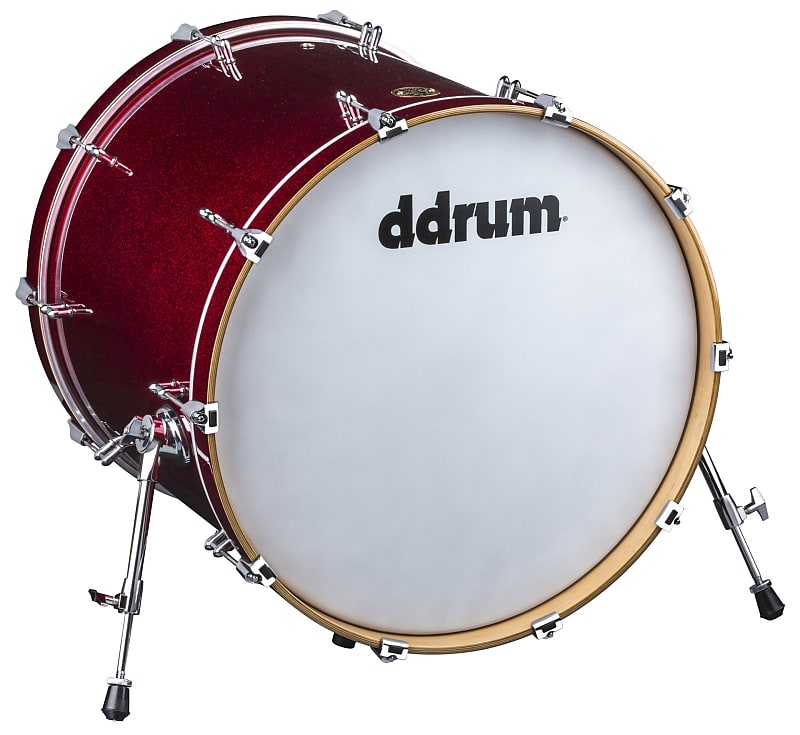 ddrum Reflex Series Bass Drum 18X22 Red Sparkle | Reverb