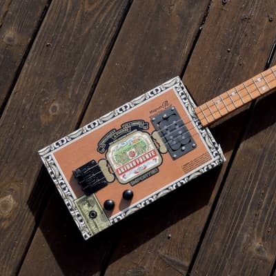 3 String viola pallet body electric cigar box guitar | Reverb