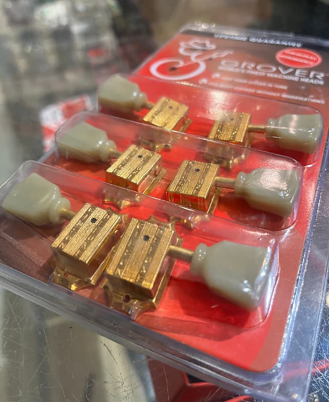 Gibson PMHH-020 Deluxe Green Key Tuners, Gold 3x3 | Reverb