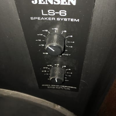Jensen LS-6 Vintage Speakers 15" Woofer 3 Way Wood Veneer | Reverb