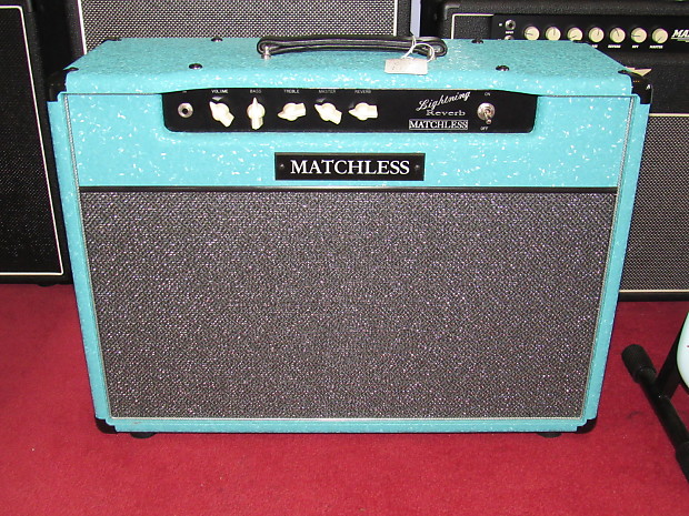 Matchless Lightning Reverb with unique color -- turquoise | Reverb