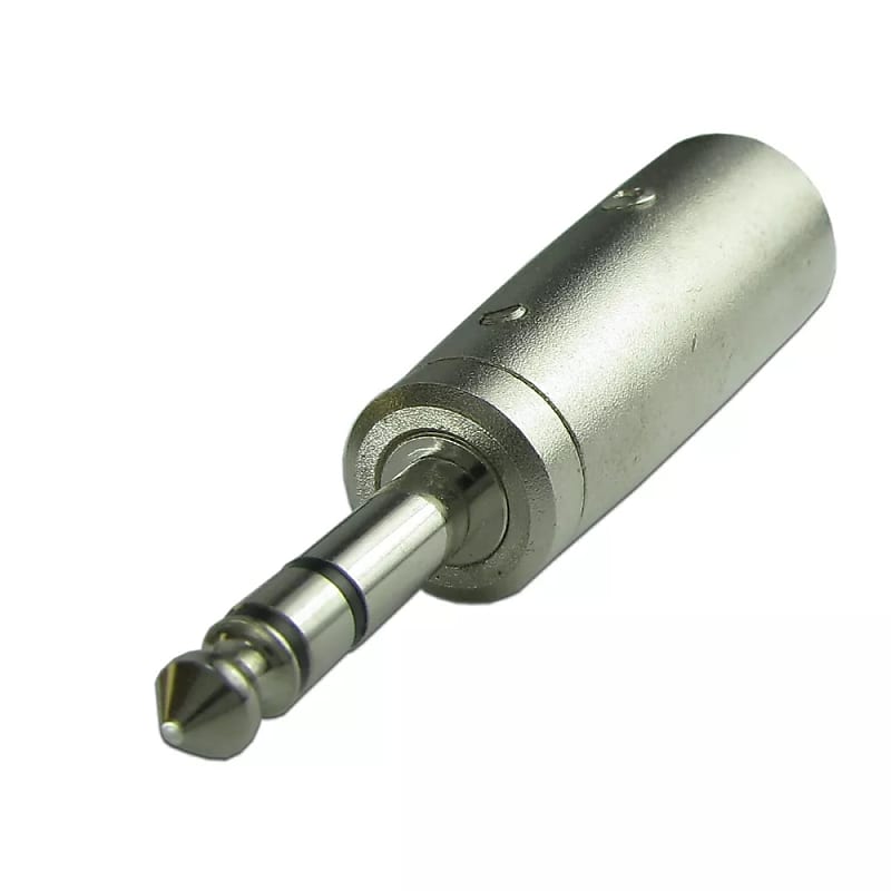3Pin Xlr Male To 1/4 Plug Trs Tip Ring Sleeve Stereo Balanced | Reverb