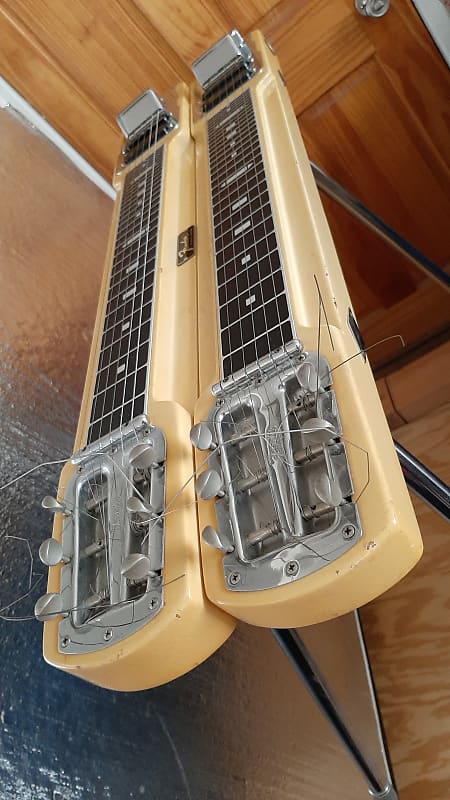 Vintage 60s Fender STRINGMASTER D6 Doubleneck 6 Steel Slide | Reverb