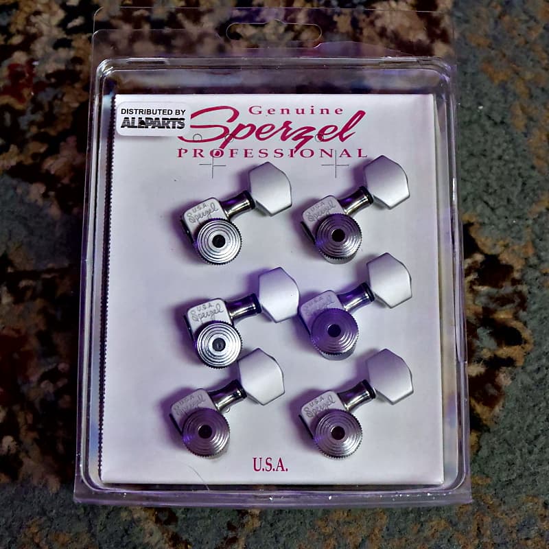 Sperzel Locking Tuning Machines 6 Inline In-Line - Satin | Reverb