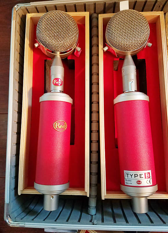 Red Microphone Type B Pair 2005 - Red | Reverb