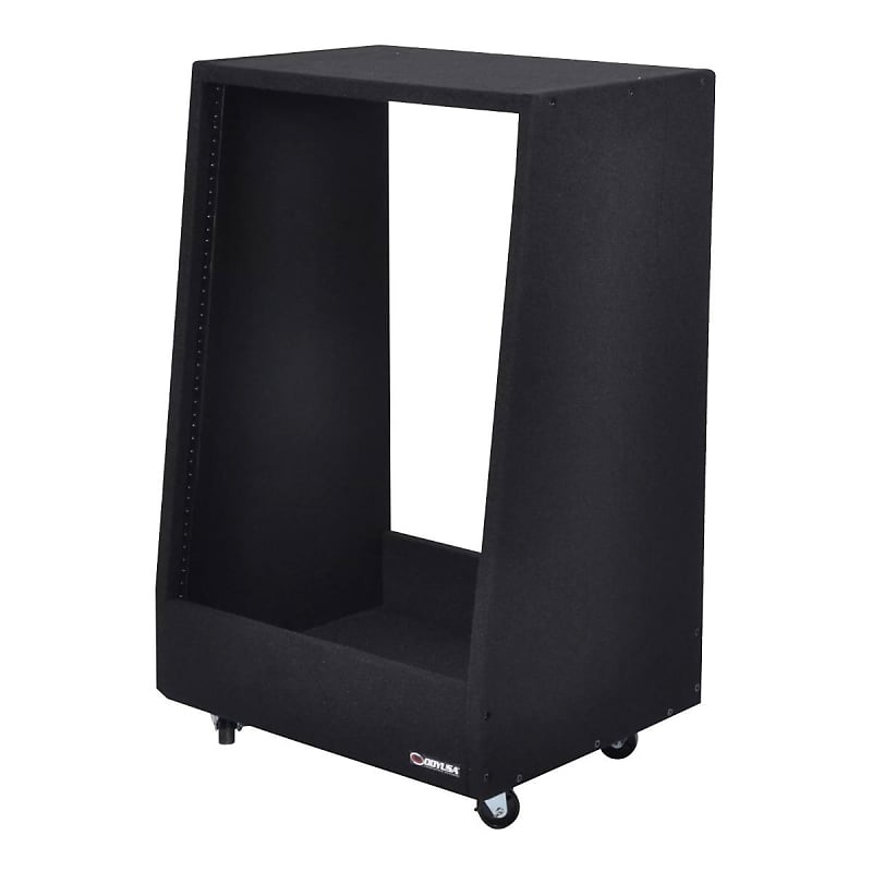 Odyssey CRS14WSS 14U Carpeted Pro Studio Rack with Wheels | Reverb