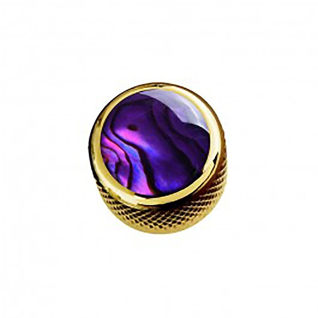 Q-Parts Purple Abalone Shell Inlays Dome, Gold | Reverb