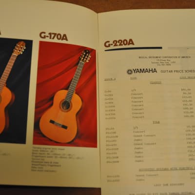 Yamaha Classic and Folk Guitars catalog, pamphlet, brochure. | Reverb