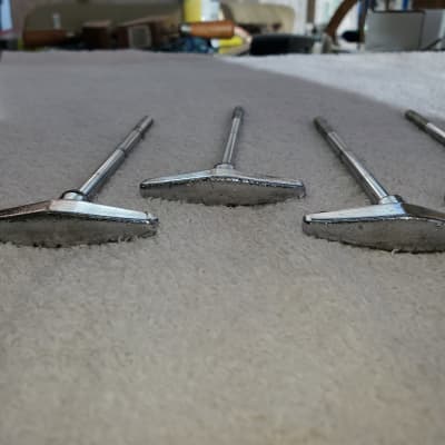 (8) Rogers Bass Drum Tension (Tuning) Rods and Claws / | Reverb