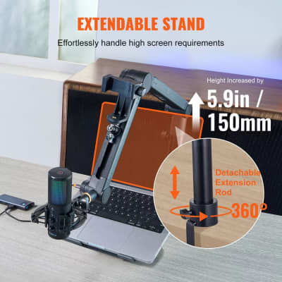 Microphone Boom Arm With Desk Mount 360Â° Rotatable | Reverb