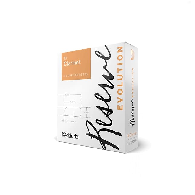 D'Addario Reserve Evolution Bb Clarinet Reeds - 3.0 (10 pack) | Reverb