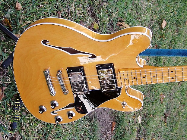 Fender Starcaster 2013 Natural / Blonde WITH FITTED HARDSHELL | Reverb