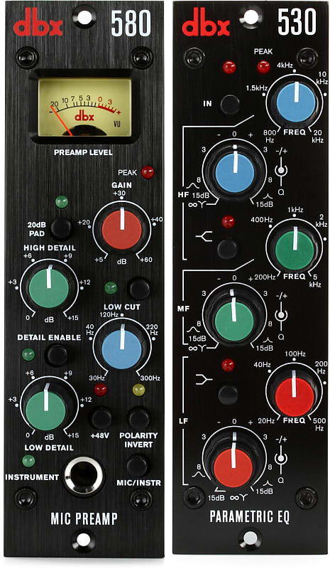 dbx 580 500 Series Microphone Preamp Bundle with dbx 530 500 | Reverb