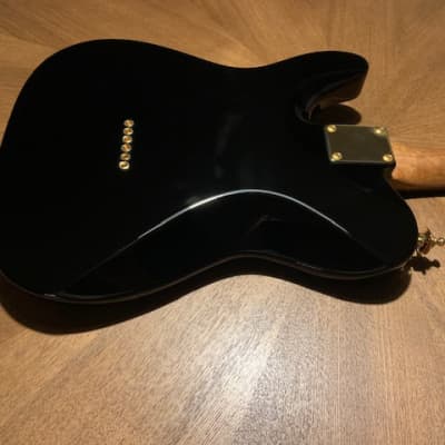 Warmoth Telecaster 2020 Chambered Korina Black-Brown-Yellow | Reverb
