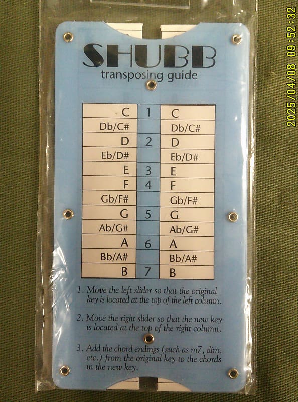 Shubb Transposing and Capo Placement Guide | Reverb